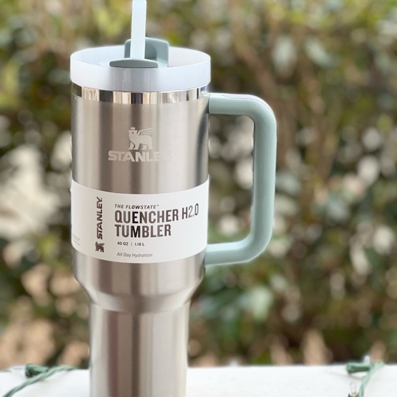 Stanley | Other | Stainless Steel Tumbler With Shale Green Handle And ...